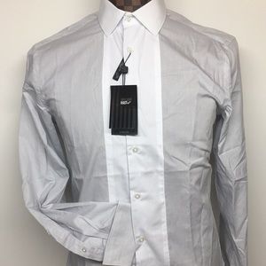 William Rast | Shirts | William Rastgraywhite Colorblock Dress Shirt ...